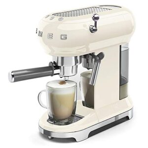 Smeg ECF01CRUS Espresso Coffee Machine, One Size, 1L, Cream