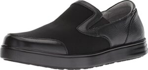 new alegria men's bender slip on black mix 43