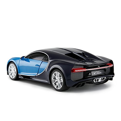 RASTAR Bugatti Veyron Chiron RC Car 1:24 Scale Remote Control Toy Car, Bugatti Chiron R/C Model Vehicle for Kids - Blue