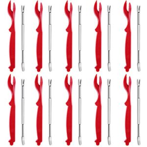 artcome 20-piece seafood tools set including 10 lobster shellers and 10 forks,seafood cracker for lobster, crab, crawfish, prawns, shrimp, shellfish sheller knife