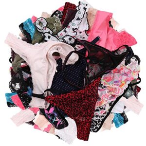 uwoceka sexy thongs for women,varity of t-backs sexy underwear 20 pack of g strings lacy undies panties tanga(20pcs,s)