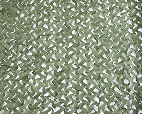 Senmortar Camo Netting, Camouflage Net Green 5 X 26 FT Military Nets Lightweight Durable Without Grid for Sunshade Decoration Hunting Blind Shooting