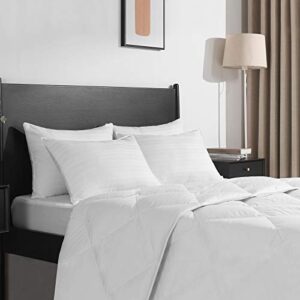 downluxe Down Alternative Pillows King Size Set of 2 - Hotel Collection Soft Bed Pillows for Sleeping, Perfect for Side, Back and Stomach Sleepers, 20 X 36