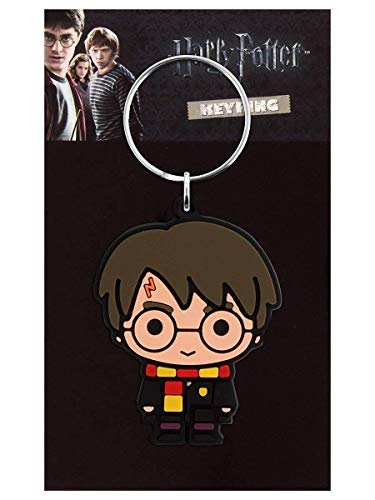 Harry Potter Rubber Keychain, 4.5 x 6cm, Multi-colour