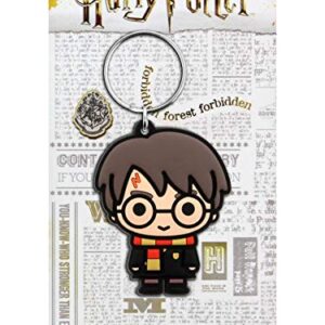 Harry Potter Rubber Keychain, 4.5 x 6cm, Multi-colour