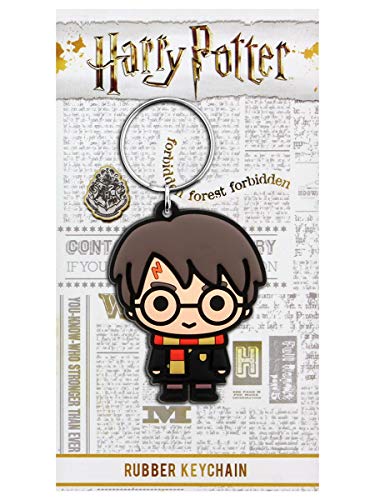 Harry Potter Rubber Keychain, 4.5 x 6cm, Multi-colour