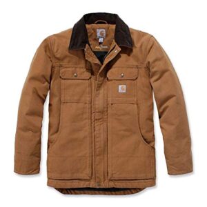 carhartt mens full swing traditional coat work utility outerwear, carhartt brown, medium us