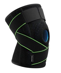 bodyprox knee brace with side stabilizers & patella gel pads for knee support