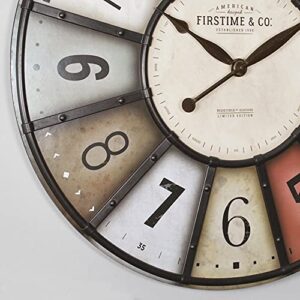 FirsTime & Co. Color Motif Wall Clock, 27", Multicolor