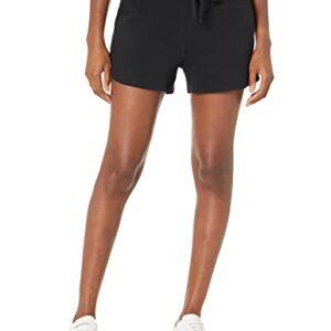 Amazon Essentials Women's French Terry Fleece Short, Black, X-Large