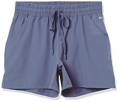 Amazon Essentials Women's Studio Woven Stretch Short, Blue Nightshadow, Large