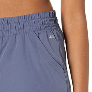 Amazon Essentials Women's Studio Woven Stretch Short, Blue Nightshadow, Large