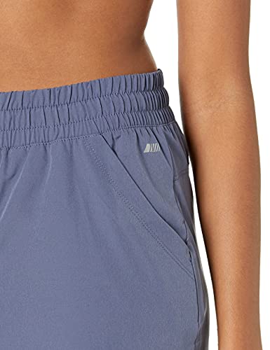 Amazon Essentials Women's Studio Woven Stretch Short, Blue Nightshadow, Large