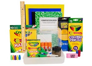 back to school supply box grades k-5 - school supply kit back to school essentials - 32 pieces