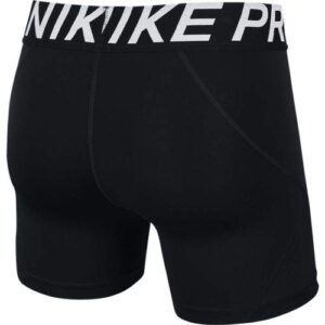 Nike Women's Pro 5" Training Short (Black/White, X-Small)