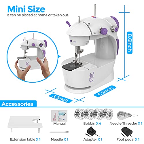 Varmax Sewing Machine with Extension Table Electric Sewing Machine for Beginners