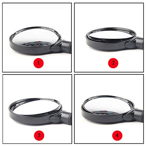 Bike Mirror Rotatable And Adjustable Wide Angle Rear View Shockproof Convex Mirror Universal For Bike Bicycle