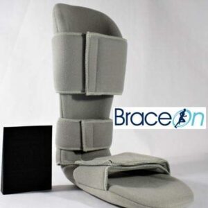 BraceOn 90 Degree Night Splint - Plantar Fasciitis and Achilles Tendon Pain Relief Boot and Foot Support for Men and Women, Small