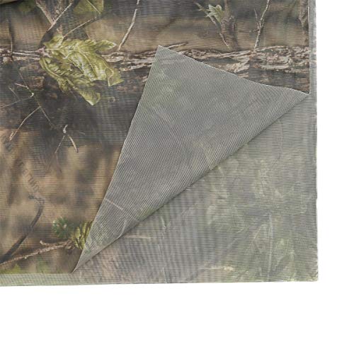 AUSCAMOTEK Woodland Camo Mesh Netting Camouflage Netting for Hunting Blinds Window Camping Clear View Camo Hunting Hide Net, Green 5 ft x 12 ft (appro)