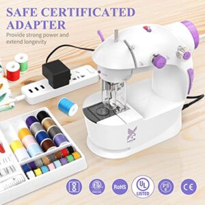 KPCB Tech Mini Sewing Machine for Beginners with 42 PCS Sewing Kit