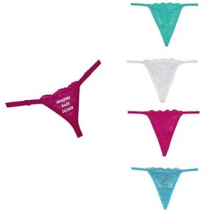 low rise medium thongs women's sexy lace thong t back cotton g-string panties