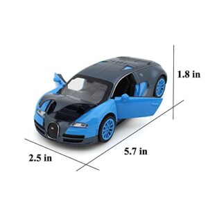 Model Cars,1:32 Bugatti Veyron Alloy Diecast Cars with Light&Sound