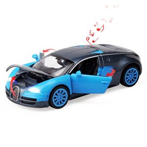 Model Cars,1:32 Bugatti Veyron Alloy Diecast Cars with Light&Sound