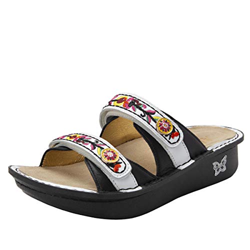 Alegria Clara Womens Sandal Black 8 M US