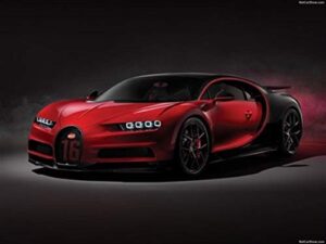 bugatti chiron sport 2019 poster 18" x 24" - bugatti chiron sport 2019 print