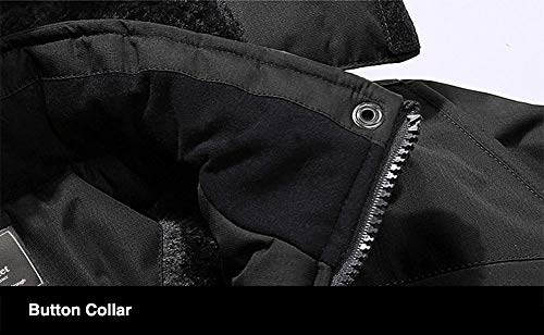 MAGCOMSEN Snowboarding Jackets for Men Warm Waterproof Jacket Ski Jacket Military Tactical Jacket Coat Winter Parka with Hood Raincoat (US M=CN 2XL)