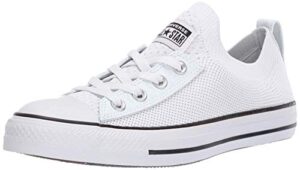 converse women's women's chuck taylor all star shoreline knit slip on shoe, white/black/white, 9 m us