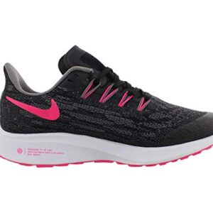 Nike Boy's Air Zoom Pegasus 36 Running Shoe, Black/Hyper Pink/Gunsmoke/White, 6 Big Kid