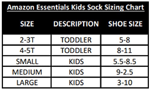 Amazon Essentials Boys' Cotton Crew Gym Socks, 10 Pairs, White Stripe, Medium