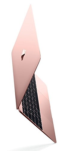 Apple MacBook (Mid 2017) 12in Laptop, 226ppi, Intel Core M3-7Y32 Dual-Core, 256GB, 8GB DDR3, 802.11ac, Bluetooth, macOS 10.12.5 Sierra - Rose Gold (Renewed)