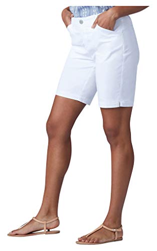 Lee Women's Regular Fit Chino Bermuda Short, White, 12