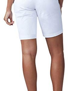 Lee Women's Regular Fit Chino Bermuda Short, White, 12