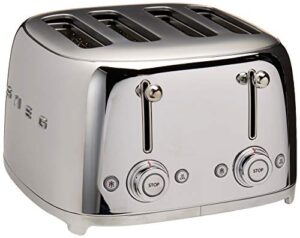 smeg 50s retro line chrome 4x4 slot toaster