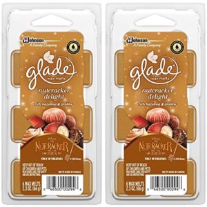 Glade Wax Melts Air Freshener - Holiday Collection 2018 - Nutcracker Delight - Net Wt. 2.3 OZ (66 g) Per Package - Pack of 2 Packages