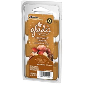 Glade Wax Melts Air Freshener - Holiday Collection 2018 - Nutcracker Delight - Net Wt. 2.3 OZ (66 g) Per Package - Pack of 2 Packages