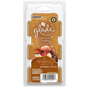 Glade Wax Melts Air Freshener - Holiday Collection 2018 - Nutcracker Delight - Net Wt. 2.3 OZ (66 g) Per Package - Pack of 2 Packages