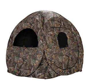 rhino blinds r75-rte 2 person hunting ground blind, realtree edge