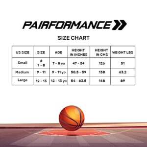 PAIRFORMANCE Boys Basketball Jerseys Shirt Sports Shirts and Athletic Shorts Set for Youth Kids Age 6-12 Team Uniforms -Bask-Grey-M