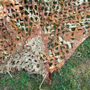 Mitef Heavy-Duty 210D Camo Netting Camouflage Net for Camping Hunting Blinds Shooting Military Decoration, Desert, 20x20ft/6x6m