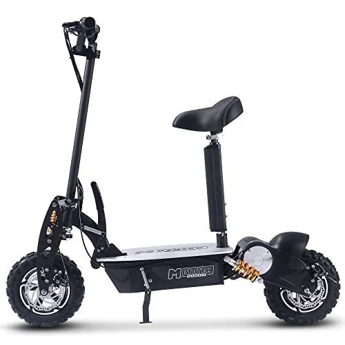 MotoTec 2000W 48V Electric Scooter Black