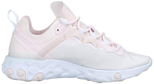 Nike Women's React Element 55, Pale Pink / White, 7.5