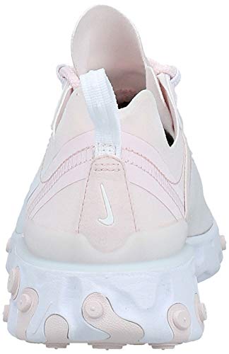 Nike Women's React Element 55, Pale Pink / White, 7.5