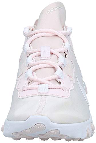 Nike Women's React Element 55, Pale Pink / White, 7.5