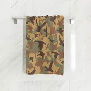 ALAZA Microfiber Gym Towel Camouflage, Fast Drying Sports Fitness Sweat Facial Washcloth 15 x 30 inch