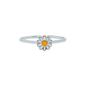 pura vida silver daisy ring size 8 - .925 sterling silver ring