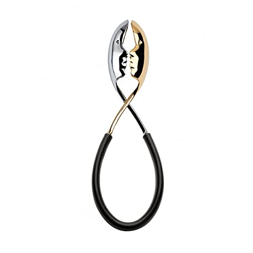 BUGATTI ITALY - Gold Kiss Salad Tongs - Black